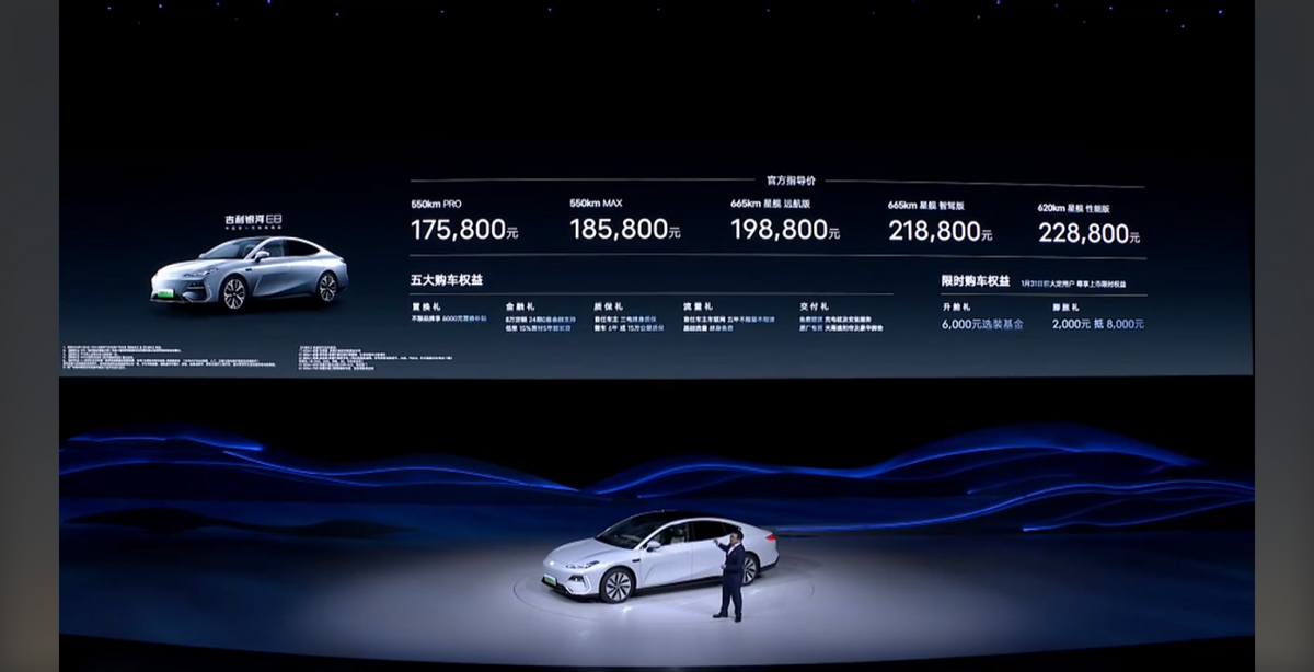 搭载8295芯片的银河E8正式上市！价格17.58万起，卷王再放大招！_搜狐汽车_搜狐网