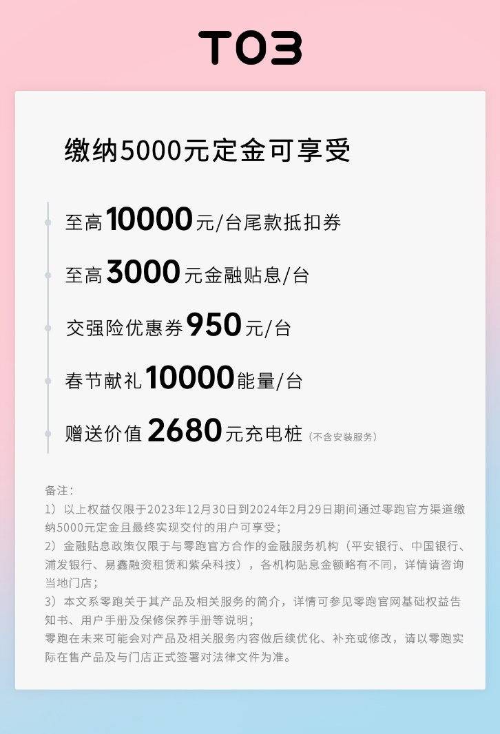 最低4.99万元起！ 零跑T03家族“新春大礼包”来了！_搜狐汽车_搜狐网