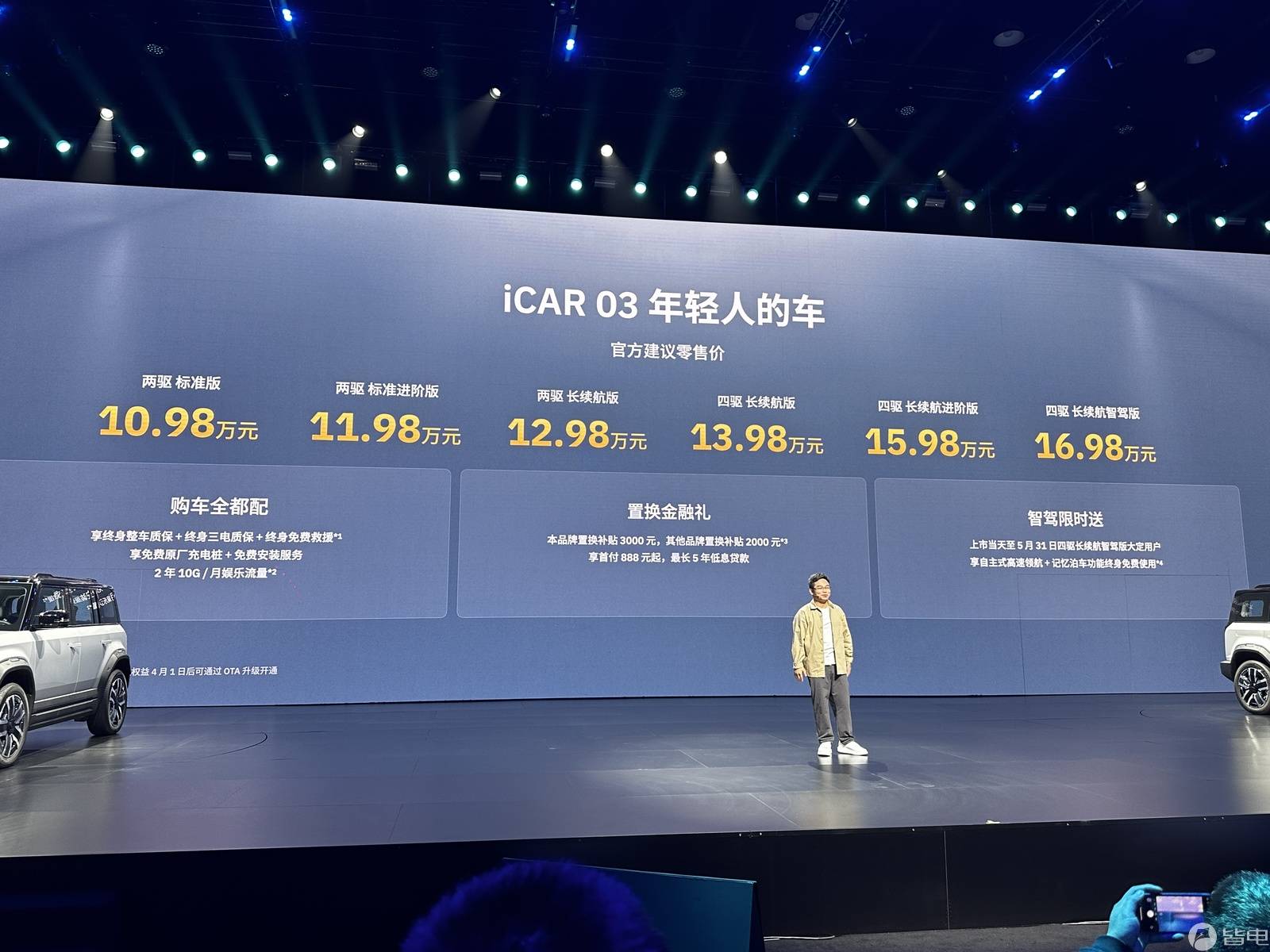 iCAR 03正式上市 官方指导售价10.98-16.98万元_搜狐汽车_搜狐网