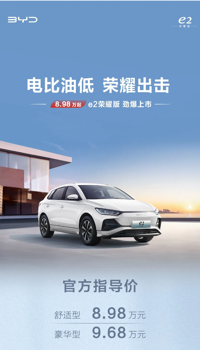 荣耀家族再添一员，比亚迪e2荣耀版来了_搜狐汽车_搜狐网