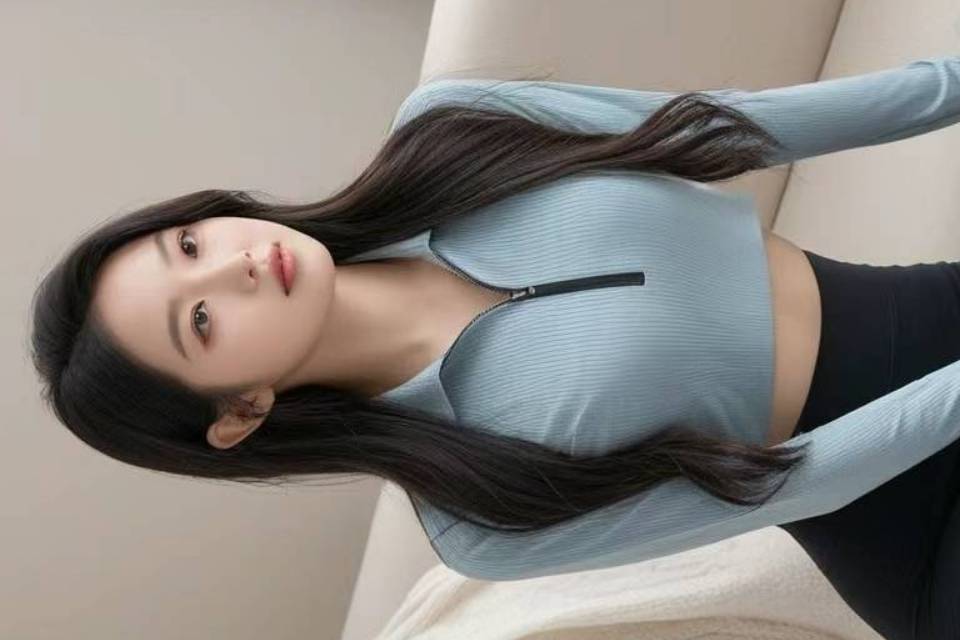 瑜伽ootd｜奶蓝色瑜伽服yyds_身体_心情_心灵