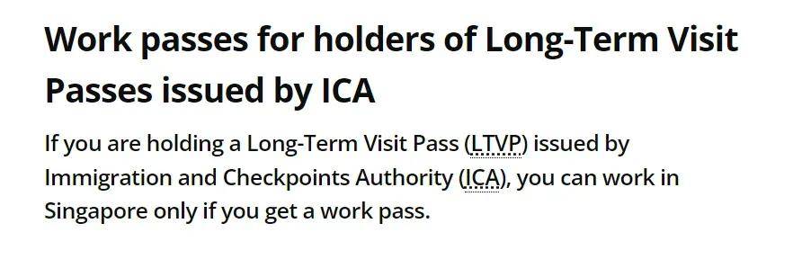 新加坡PR给家属申请LTVP，没有薪资要求吗？怎么去工作？_公民_配偶_Pass