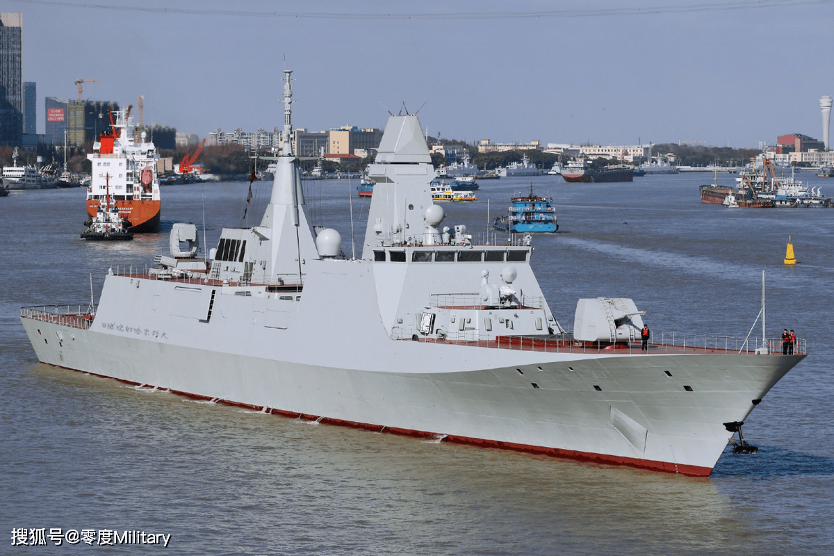 海外谈中国：新版054AG护卫舰下水 配备100毫米舰炮 机库甲板扩建_搜索雷达_沪东_的设计