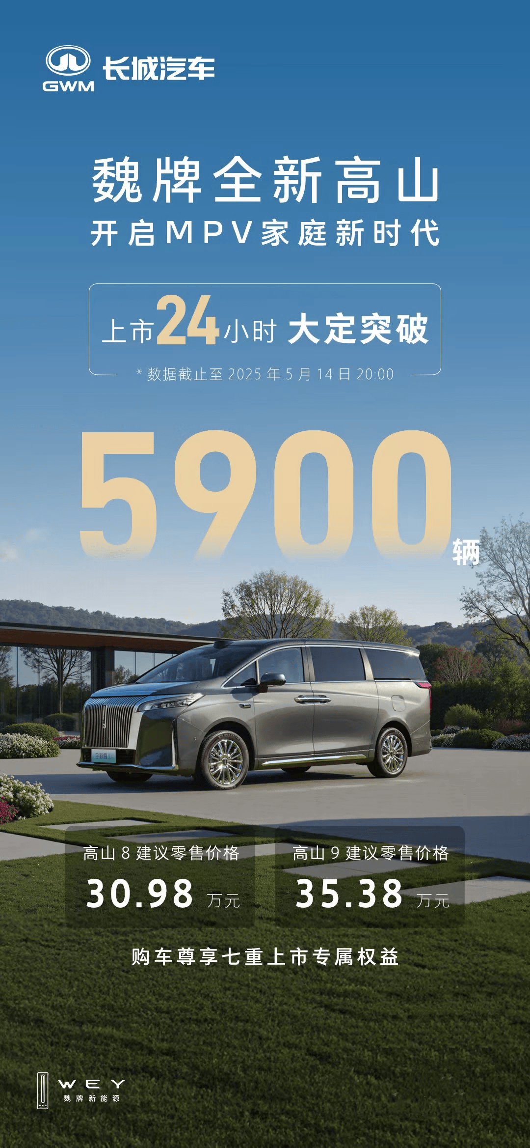 魏牌全新高山上市，30.98-35.38万元开启家庭MPV新时代_搜狐汽车_搜狐网