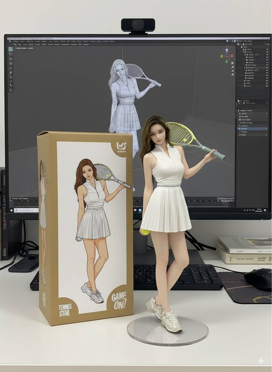 真人3d打印人像模型价格，mikibobo设备，彩色3D打印机，3D人像手办源头厂家，奥运冠军代言