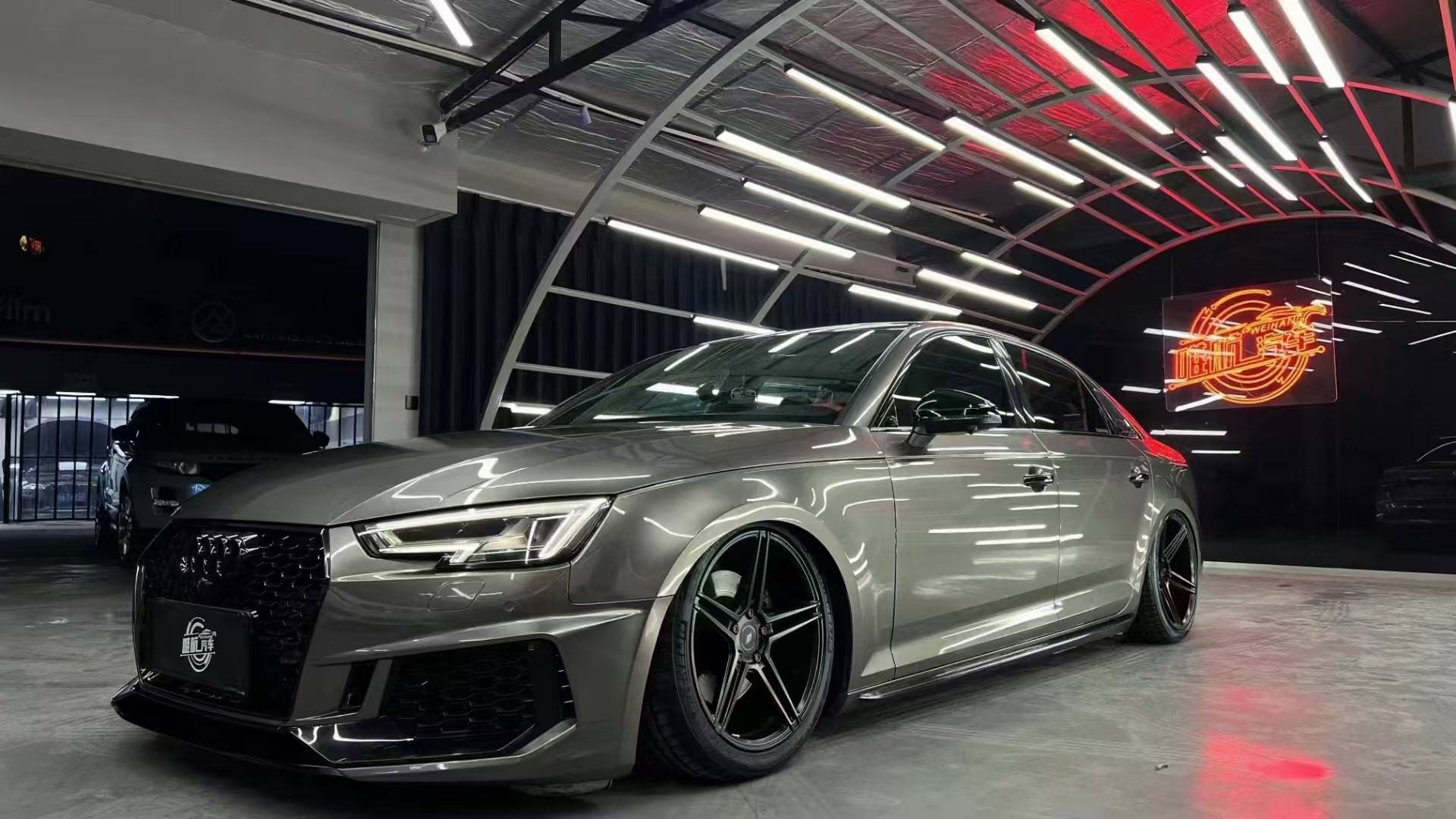 低趴魅力：奥迪A4改装AIRBFT气动避震_搜狐汽车_搜狐网