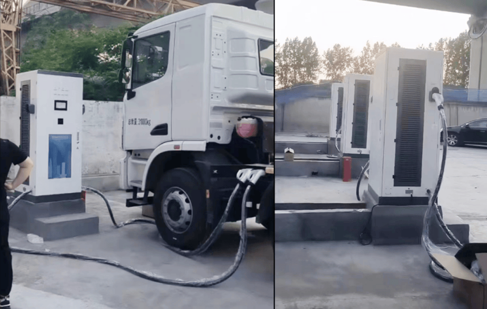 【重卡电动先锋】鸿嘉利300-400kW重卡充电桩：亮点与应用典范_搜狐汽车_搜狐网