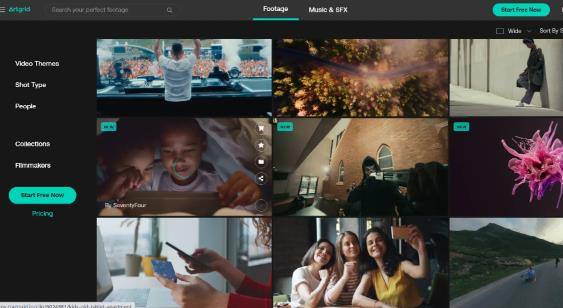 找热门视频素材，去哪个网站下载？分享几个好用的抖音视频素材库_Artgrid_平台_Nimia
