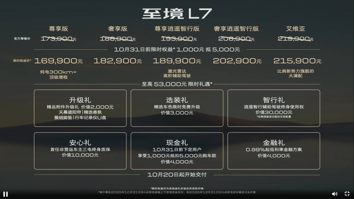 限时权益价16.99万起 别克至境L7正式上市_搜狐汽车_搜狐网