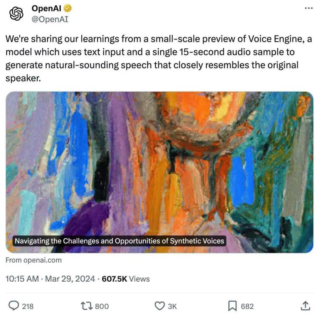 OpenAI展示语音克隆新技术，应对AI语音的挑战和机遇_引擎_声音_Voice