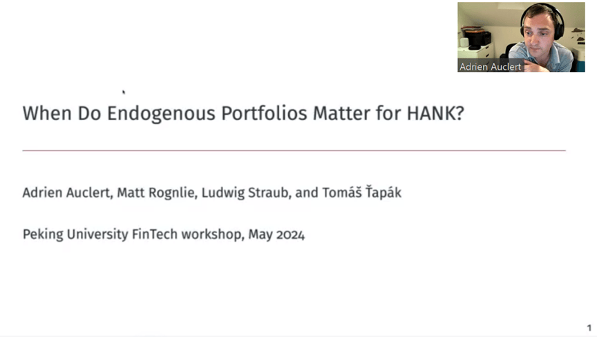 【讲座回顾】北大数字金融Workshop第九讲 | Adrien Auclert: 内生投资组合和HANK模型_研究_影响