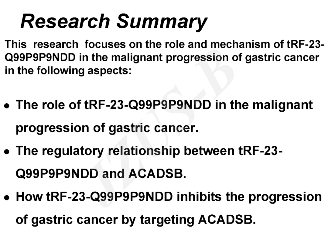 南通大学张玉、鞠少卿等：转移RNA衍生片段tRF-23-Q99P9P9NDD通过靶向ACADSB促进胃癌进展_http_影响_生物学