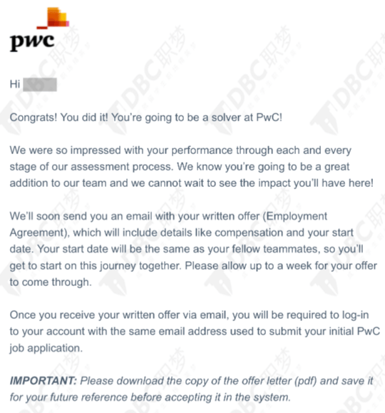 澳洲PwC，开始发放2025 Graduate Program Offer_招聘_求职_环节