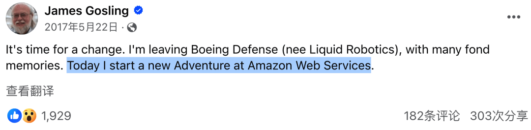 Java之父James Gosling宣布退休！_Sun_Patrick_计算机