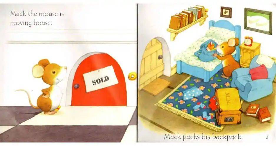 【Gwen读绘本】Mouse moves house 小老鼠搬家_启蒙_英语_孩子
