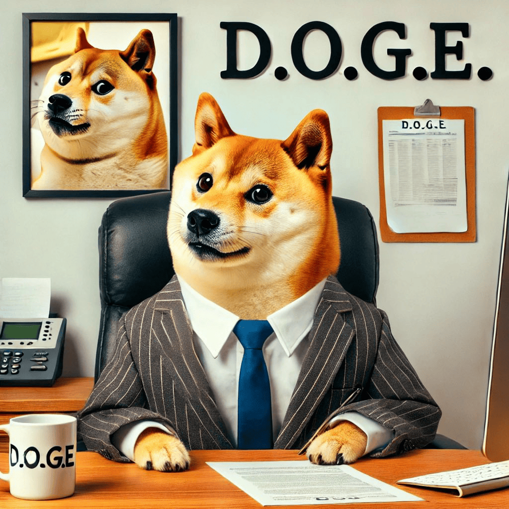 特朗普宣布马斯克将领导政府效率部门，新LOGO是个狗头？_Doge_设计_标志