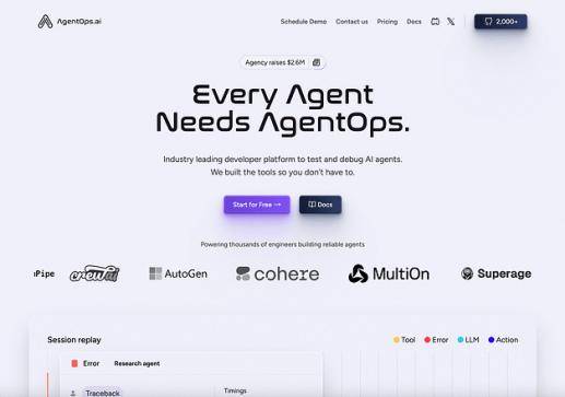 我用AgentOps（一个AI工具）完成了我的AI项目，它让我大开眼界！_代理_开发_代码