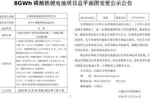 8GWh磷酸铁锂电池项目总平面图变更公示公告_曾朝耀_审核_白银市
