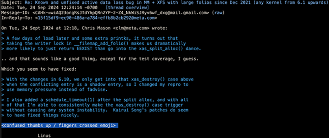腾讯云操作系统内核团队悄然修复bug，获Linux创始人Linus Torvalds 赞许_Large_社区_XArray