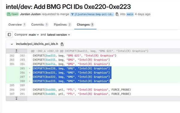 Intel新GPU曝光！四款Battlemage系列设备ID现身，含中高端锐炫B770？_Arc_显存_Mesa
