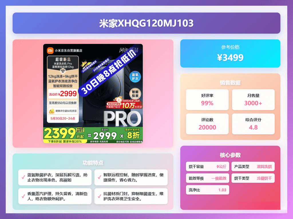 小米洗烘一体机评测：这6款值得推荐，质量可靠！_衣物_米家蓝_智能