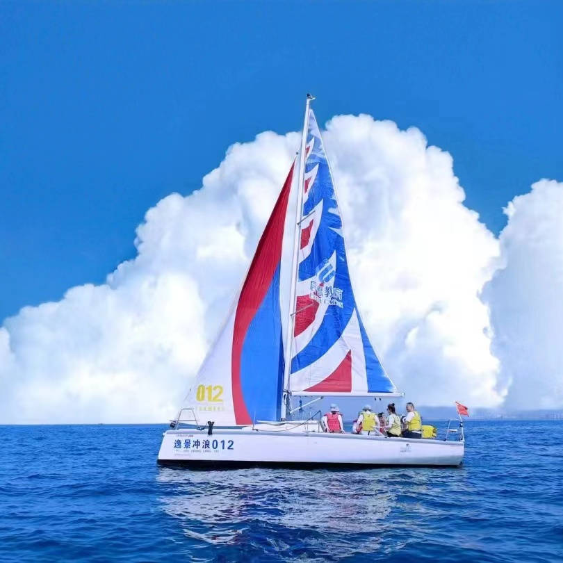 最牛逼威海游艇出海尾波冲浪_海上_海景_让你在